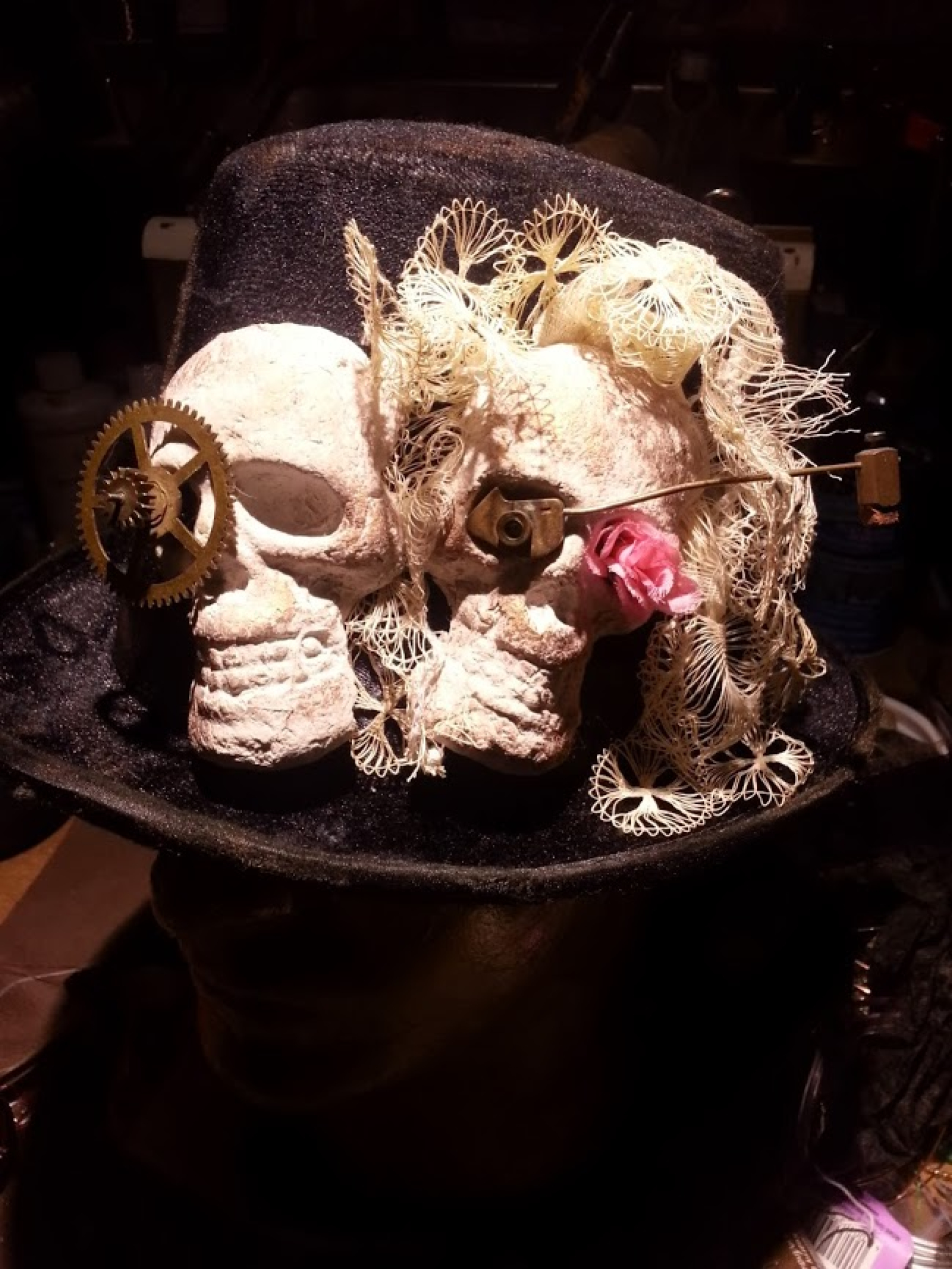 Steampunk day of the dead skull top hat | Jomama